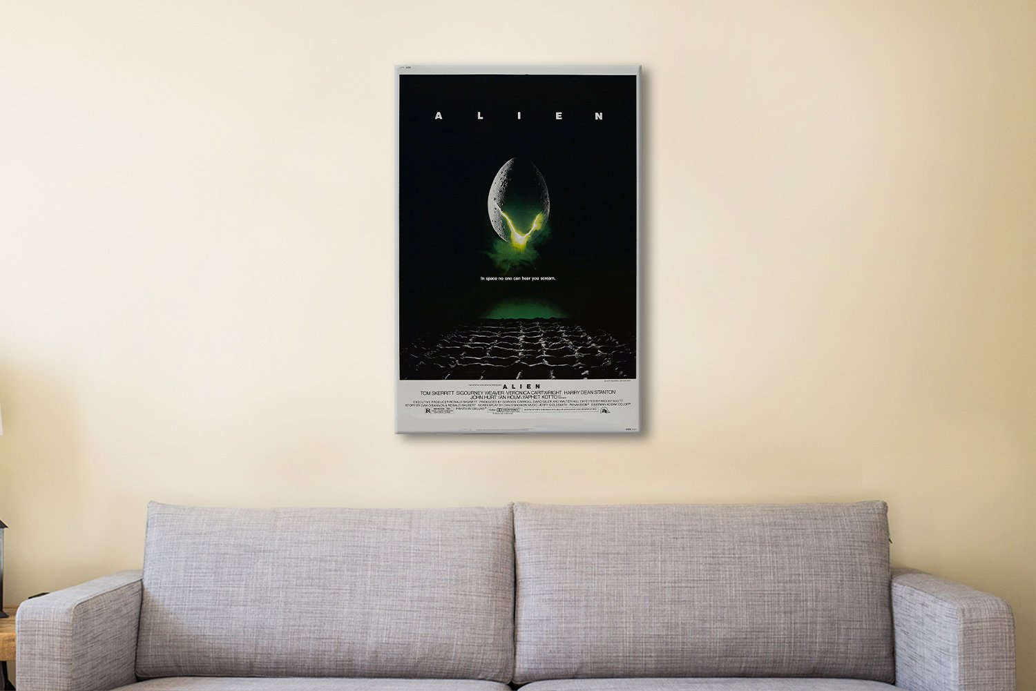 Alien 1979 Horror Movie Poster Print Canvas | Perth