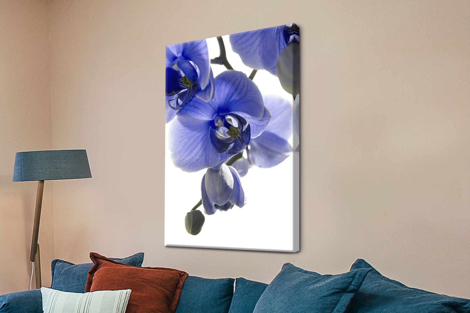 Blue Orchid 1 Art Print Floral Wall Art | Canvas Print Perth