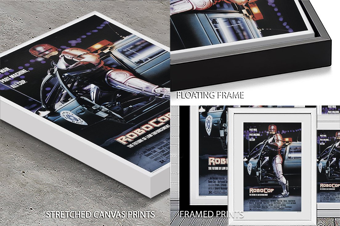 Buy a Framed RoboCop Film Poster on Canvas | Canvas Prints AU