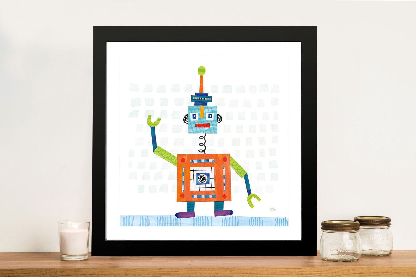 Robot Party III Wall Art | Canvas Artwork Beechboro Perth Australia