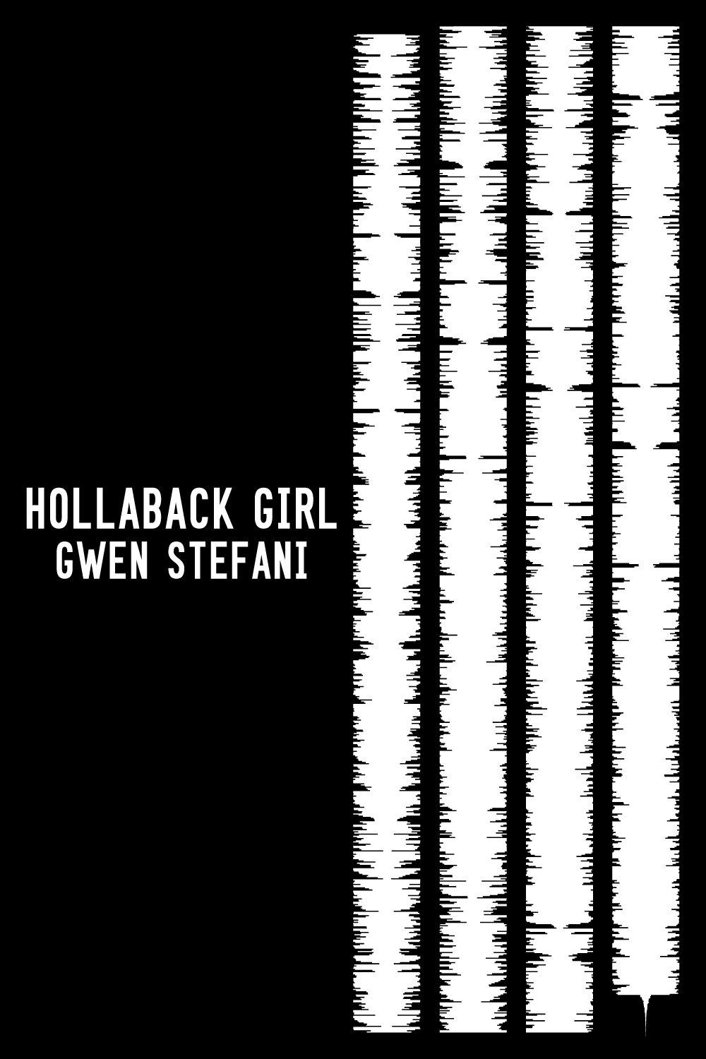 Hollaback Girl Soundwave Print | Canvas Prints Perth