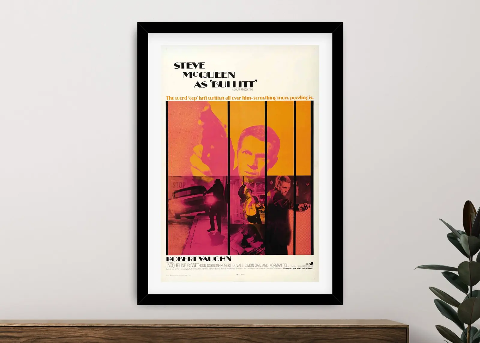 Bullitt Movie Poster Stretched Canvas Art | Canvas Prints Perth