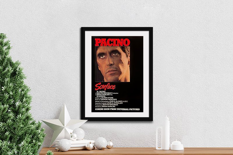 Scarface Movie Poster Featuring Al Pacino | Canvas Prints Perth