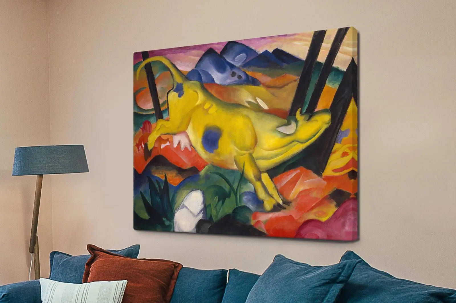 Franz Marc Yellow Cow Animal Art Print | Canvas Prints Perth
