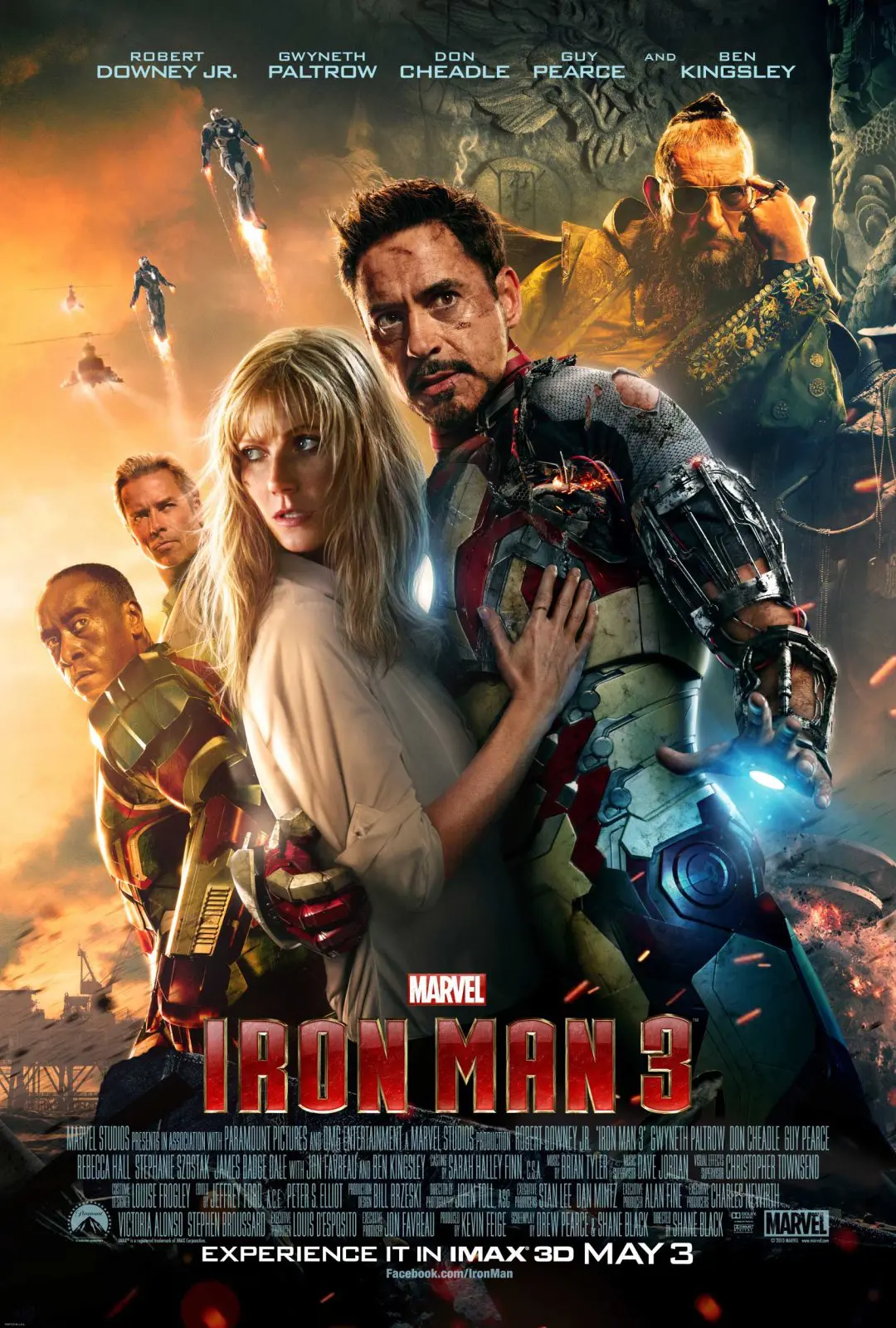 Iron Man 3 Movie Poster Print | Marvel Art | Canvas Prints Perth