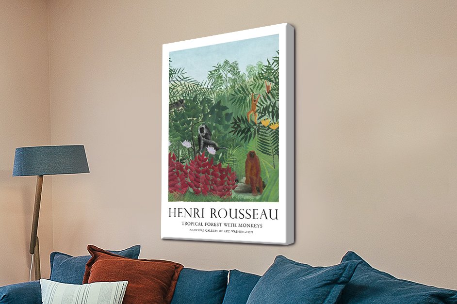 Tropical Forest Henri Rousseau Composition | Wall Art for Homes