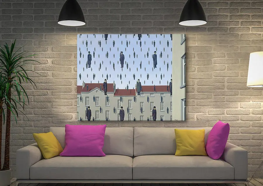Magritte Golconda Modern Art Print | Canvas Prints Perth