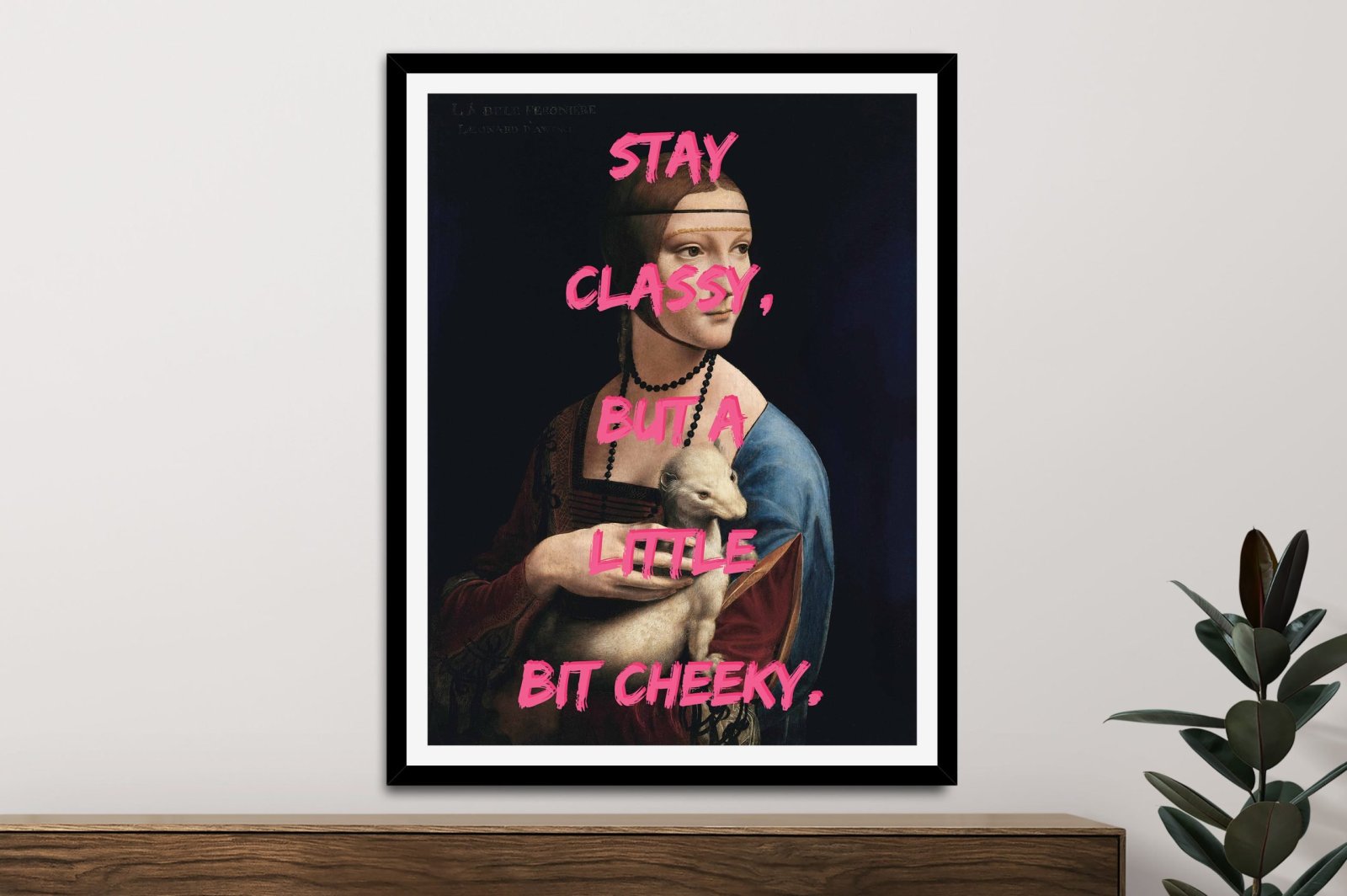 Mona Lisa Wall Art with Motivational Quote | Canvas Prints Perth