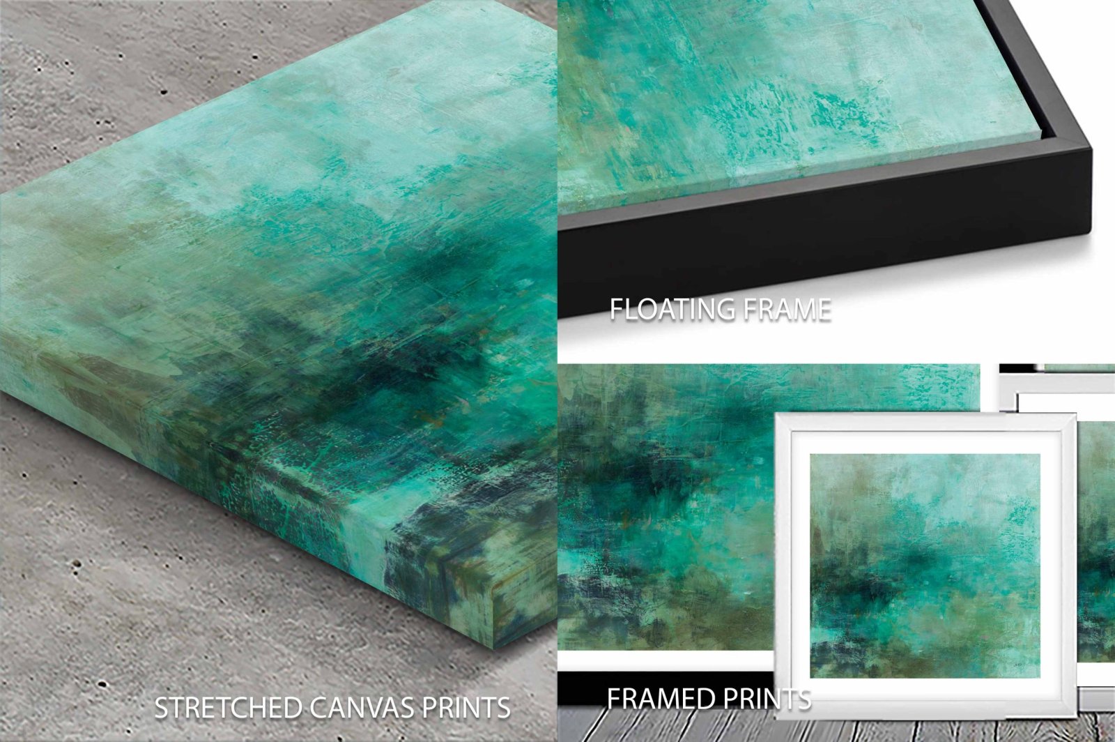 Adrift Abstract Art Print on Canvas | Canvas Prints Perth
