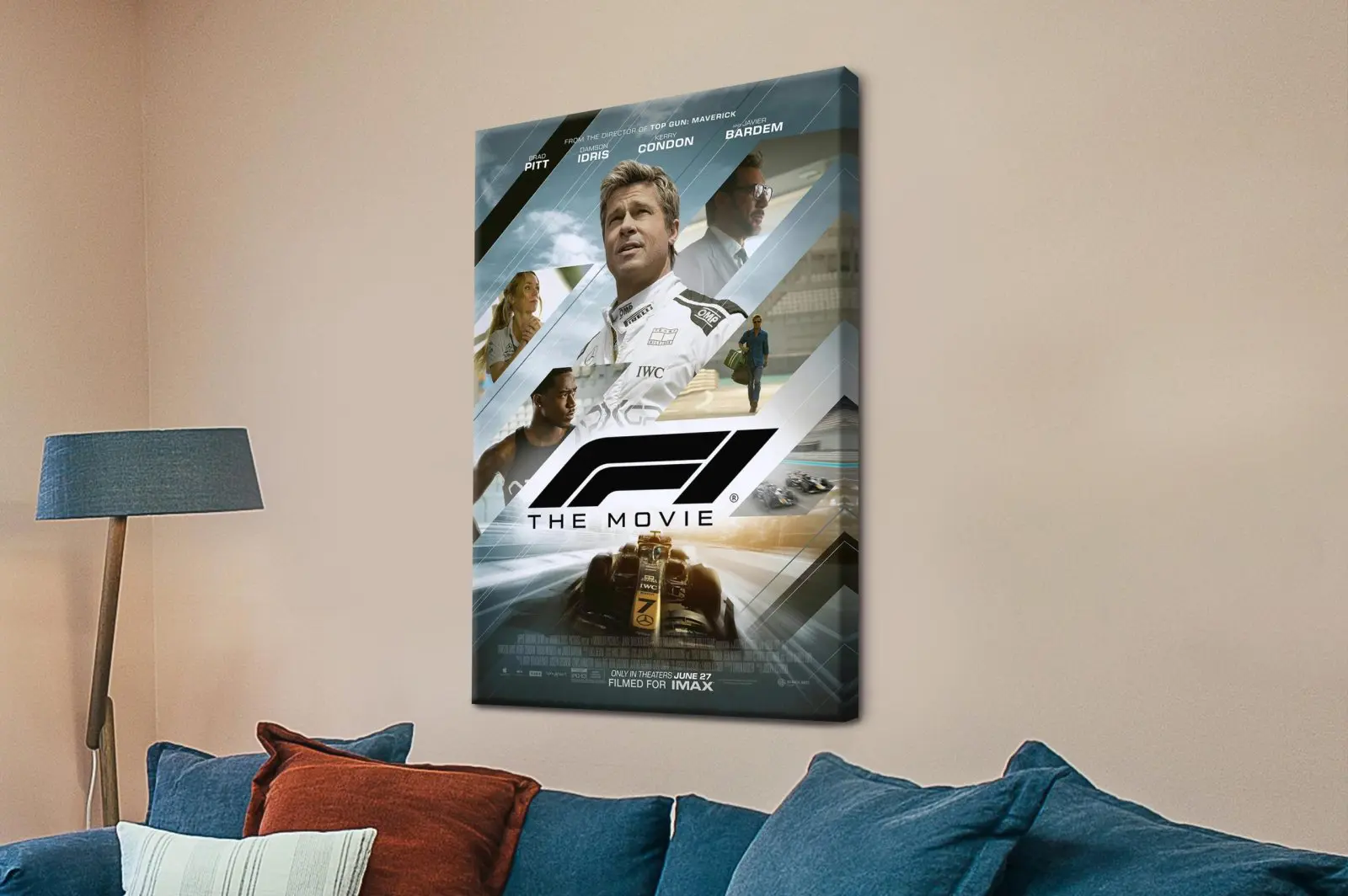 F1 Film Poster High-Octane Canvas Art | Canvas Prints Perth